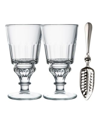 La Rochere 10 oz Absinthe Glasses with Spoon and Recipe - Set of 2 - Macy's