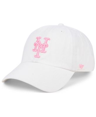 '47 Brand New York Mets White Rose CLEAN UP Cap - Macy's