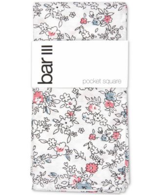 Bar III Men's Archer Floral Pocket Square, Created for Macy's - Macy's