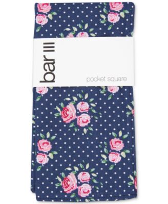 Bar III Men's Heritage Floral Pocket Square, Created for Macy's - Macy's
