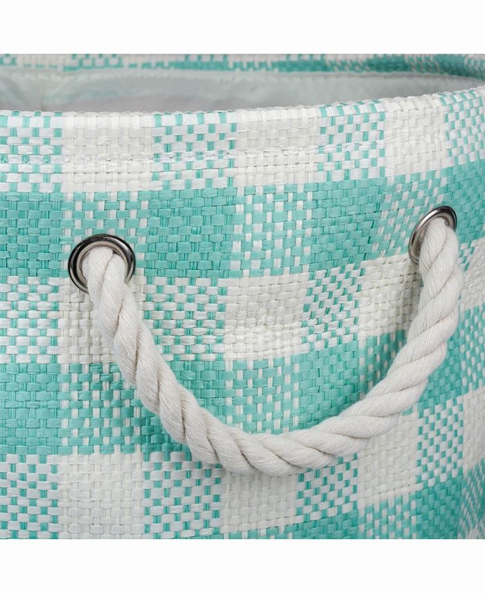 Design Imports Design Import Paper Bin Checkers, Round - Macy's