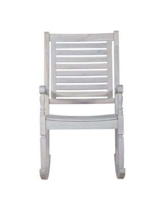 Walker Edison Patio Wood Rocking Chair - Macy's