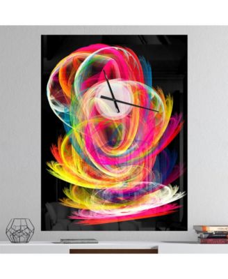 Design Art Designart Oversized Modern Metal Wall Clock - Macy's
