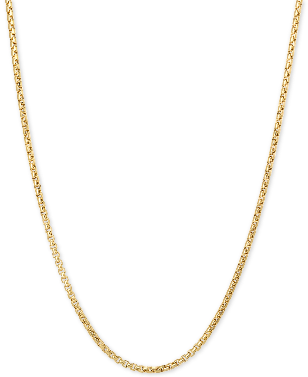 Click here for Italian Gold Box 20 Chain Necklace in 14k Gold - Y... prices