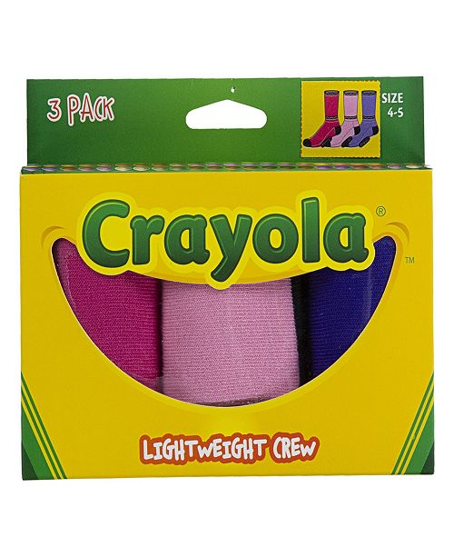 Levi's Crayola Multi-Color Crayon Crew Socks (Assorted 3 Pack ...