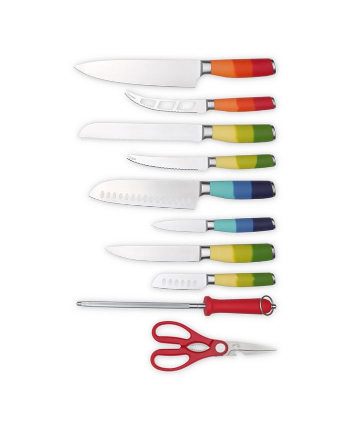 Fiesta CLOSEOUT! 12-PC Color Cutlery Set with Block - Macy's