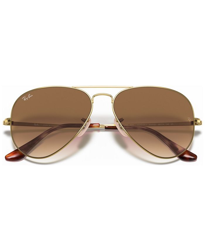 Ray-Ban Aviator Metal II Sunglasses, RB3689 GRADIENT - Macy's