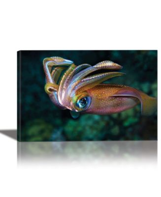 Eurographics Squid Framed Canvas Wall Art - Macy's