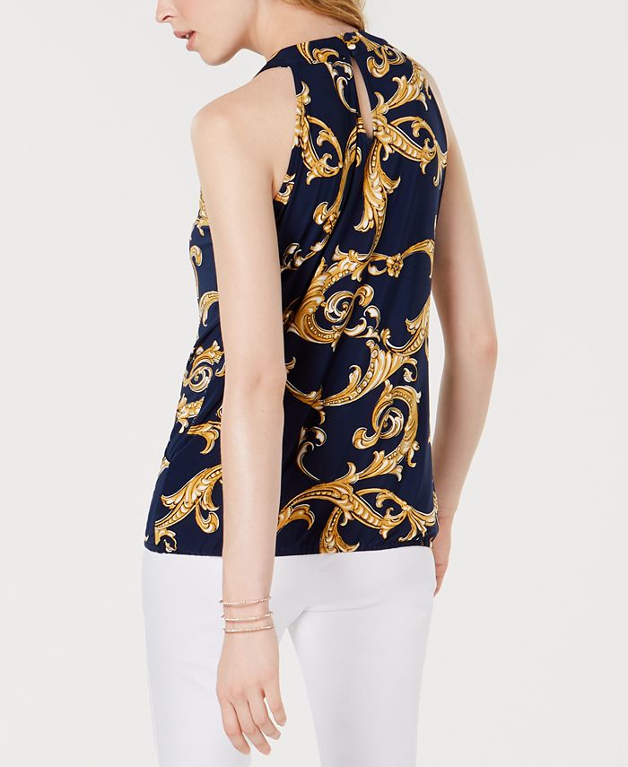 INC International Concepts INC Petite Surplice Keyhole Halter Top ...