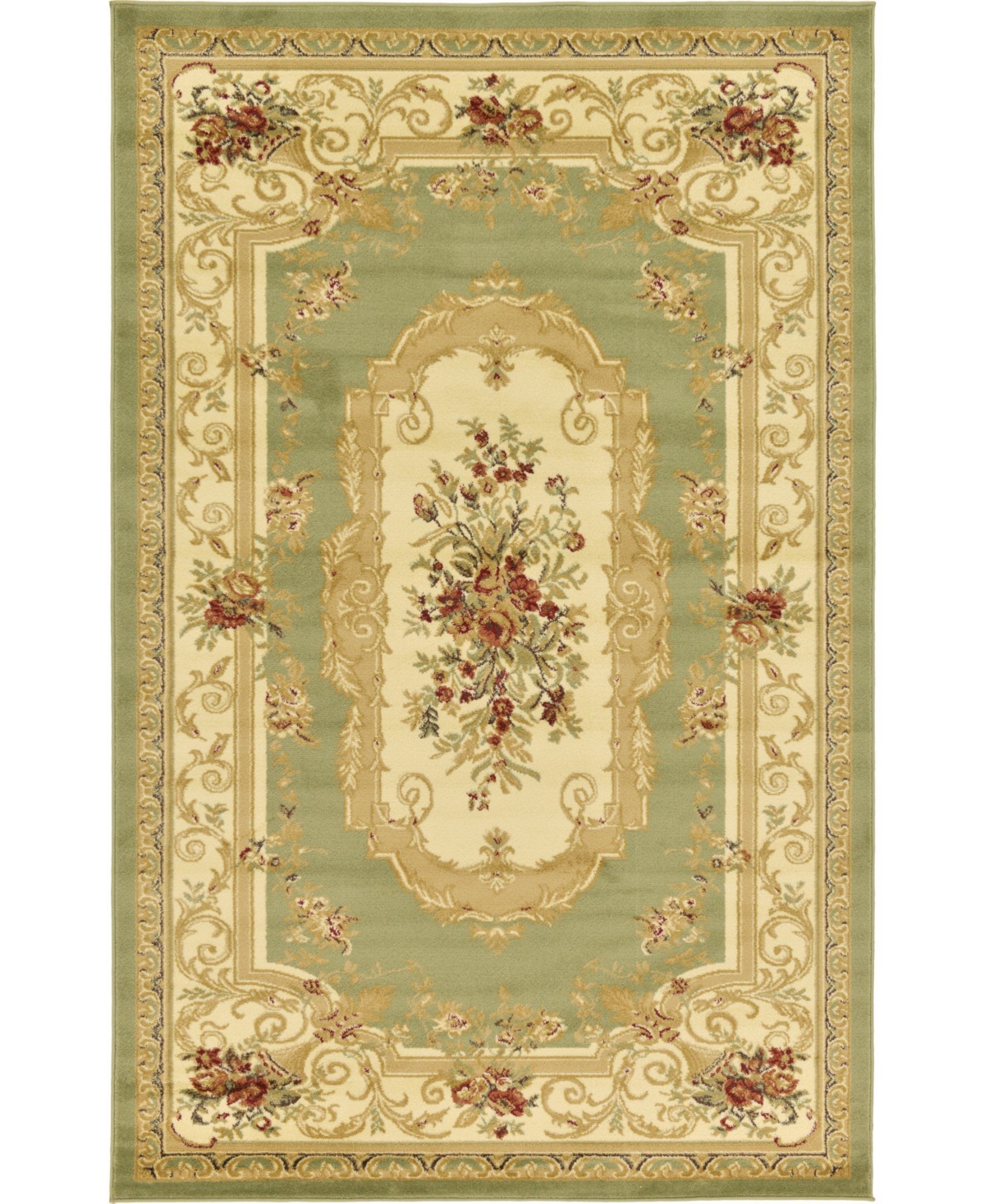 Click here for Bayshore Home Belvoir Blv3 5 x 8 Area Rug - Green prices