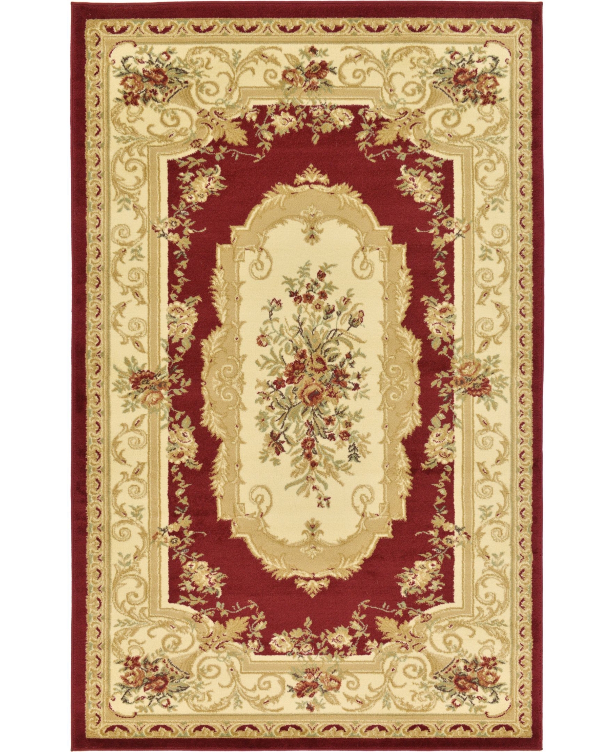 Click here for Bayshore Home Belvoir Blv3 5 x 8 Area Rug - Red prices