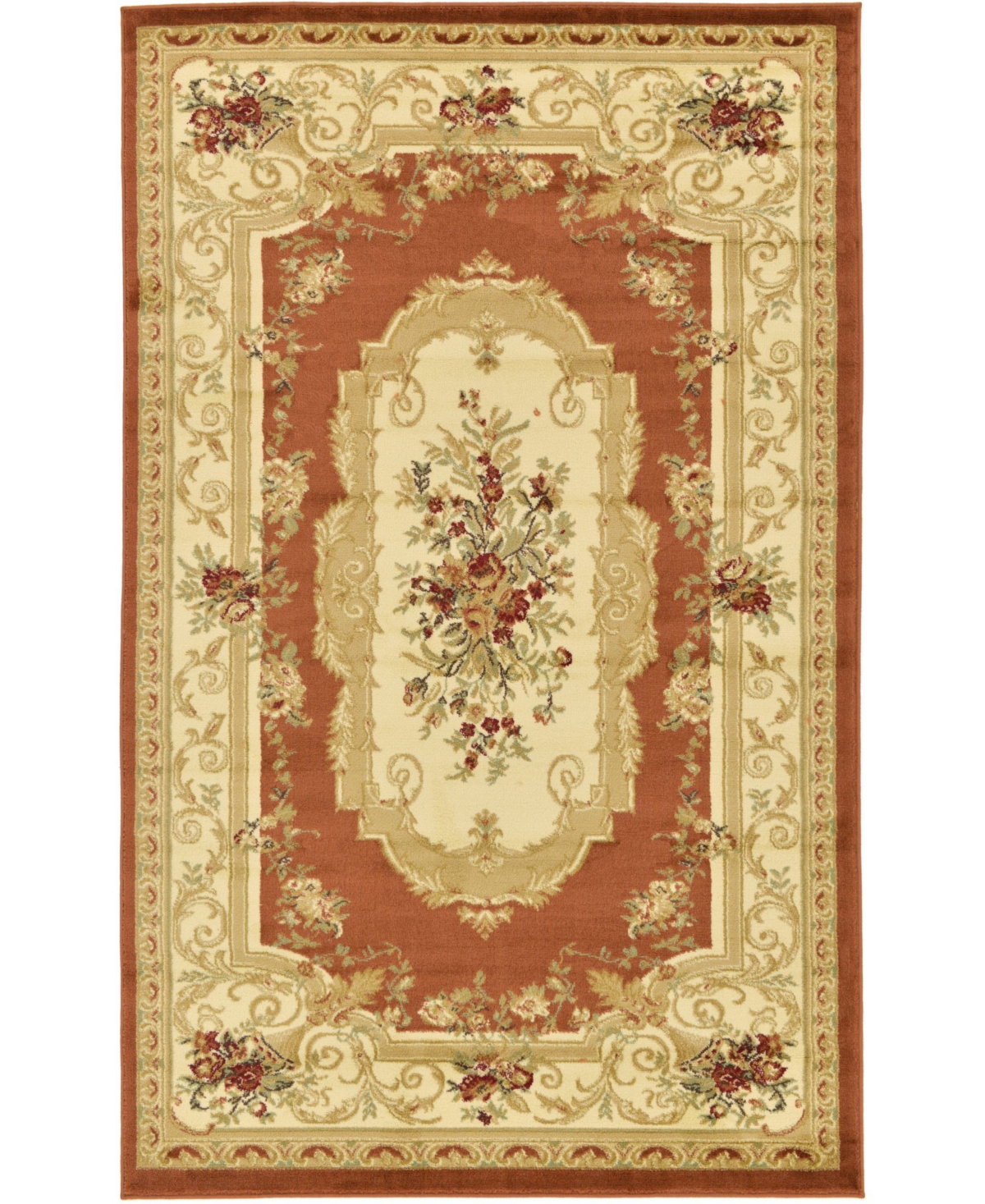 Click here for Bayshore Home Belvoir Blv3 5 x 8 Area Rug - Brick... prices