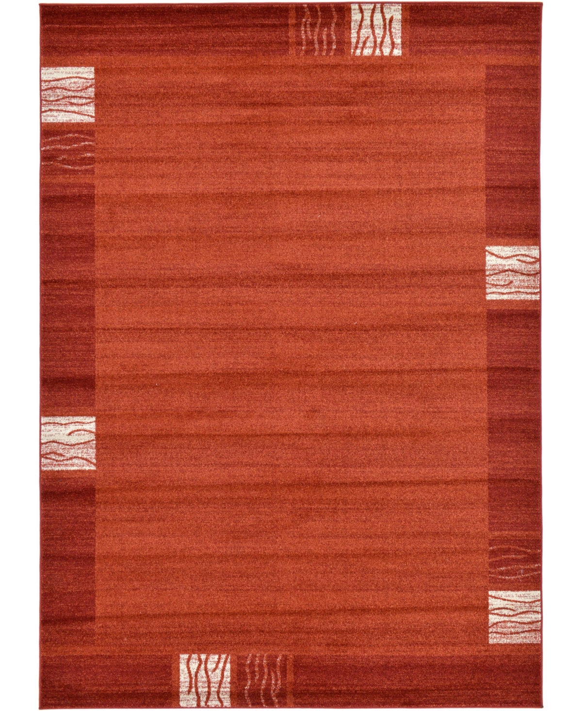 Click here for Bayshore Home Lyon Lyo1 7 x 10 Area Rug - Rust Red prices