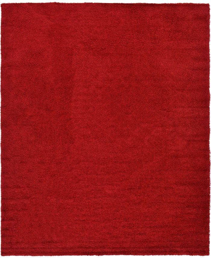Bridgeport Home Exact Shag Exs1 Cherry Red 12' x 15' Area Rug - Macy's