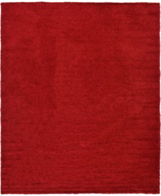Bridgeport Home Exact Shag Exs1 Cherry Red 12' x 15' Area Rug - Macy's