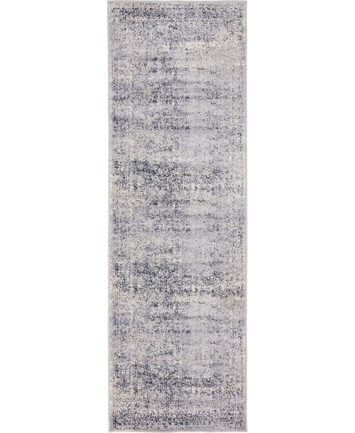 Bayshore Home Odette Ode3 Dark Blue 2' 2" x 6' 7" Runner Area Rug - Macy's