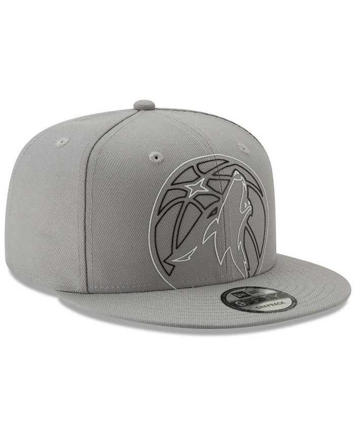 New Era Minnesota Timberwolves Light It Up Gray 9FIFTY Snapback Cap ...