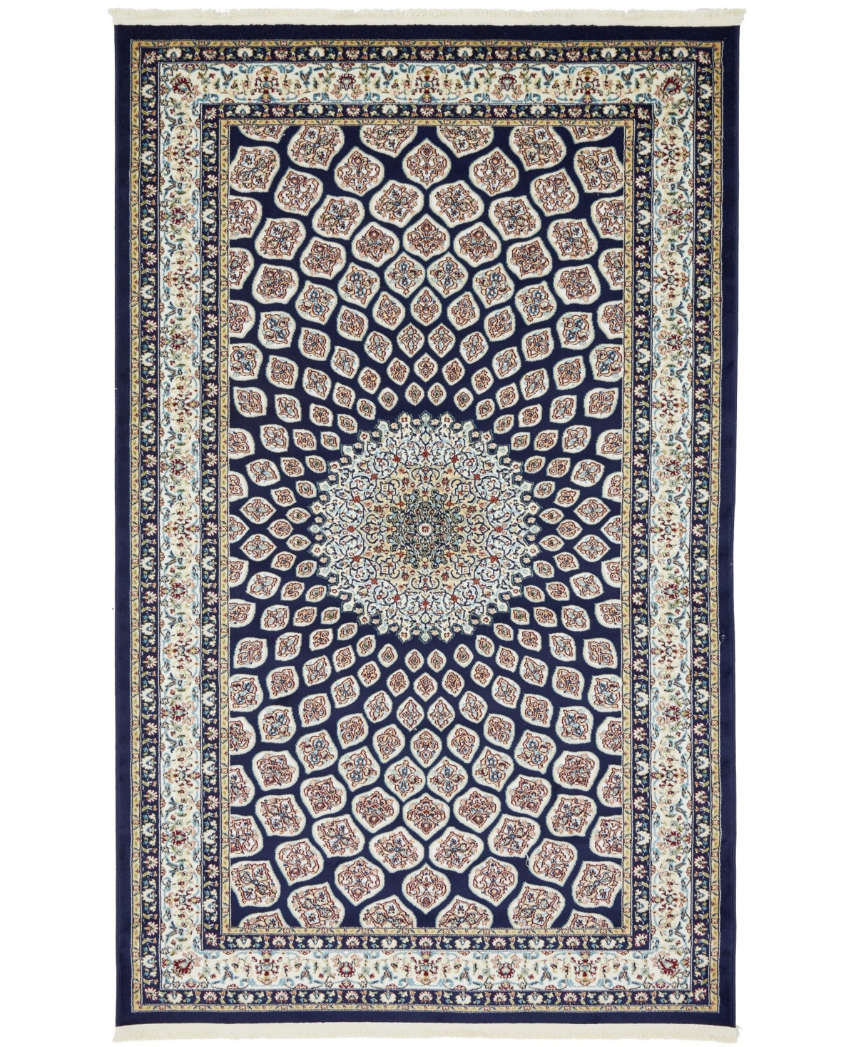 Click here for Bayshore Home Zara Zar1 5 x 8 Area Rug - Navy Blue prices