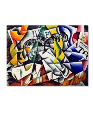 Lyubov Popova 'Subject from a Dyer's Shop' Canvas Art - 24" x 32" - Macy's