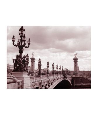 Kathy Yates 'Pont Alexandre III Bridge' Canvas Art - 24" x 16" - Macy's