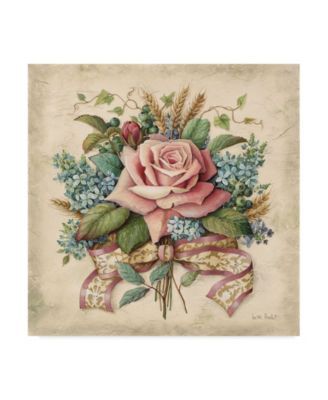 Lisa Audit 'Rose and Ribbon' Canvas Art - 14" x 14" - Macy's