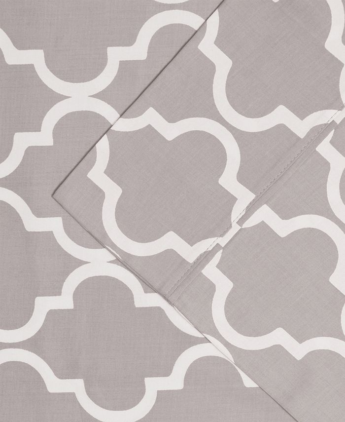 Superior 300 Thread Count Cotton Trellis Sheet Set - Full - Macy's