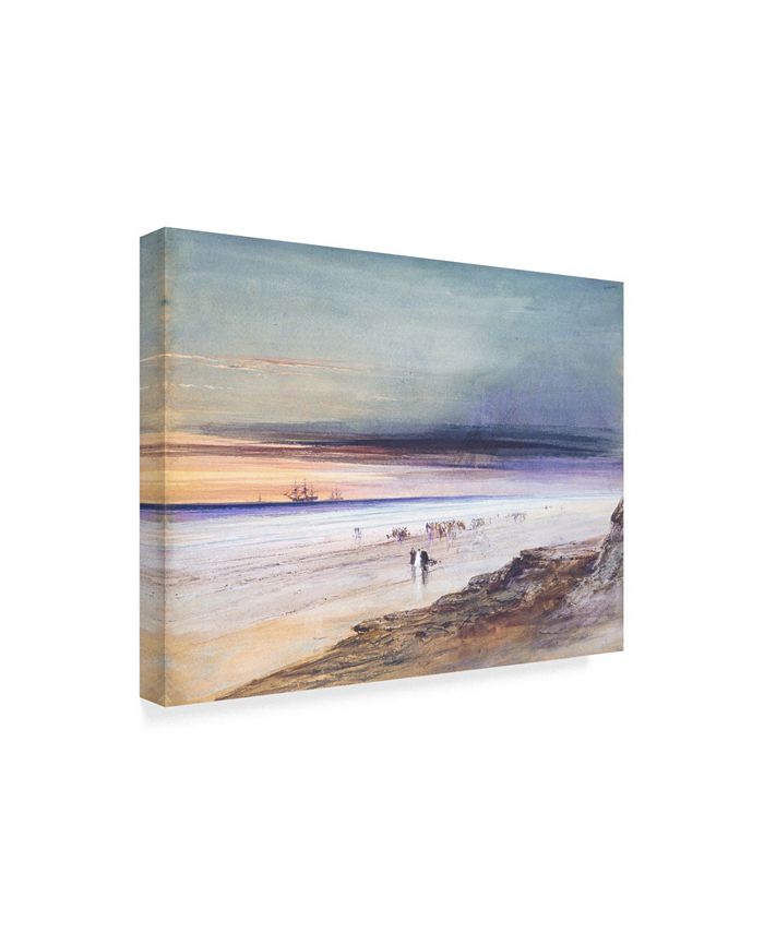 Trademark Global James Hamilton 'Beach Scene 1865' Canvas Art - 24" x ...