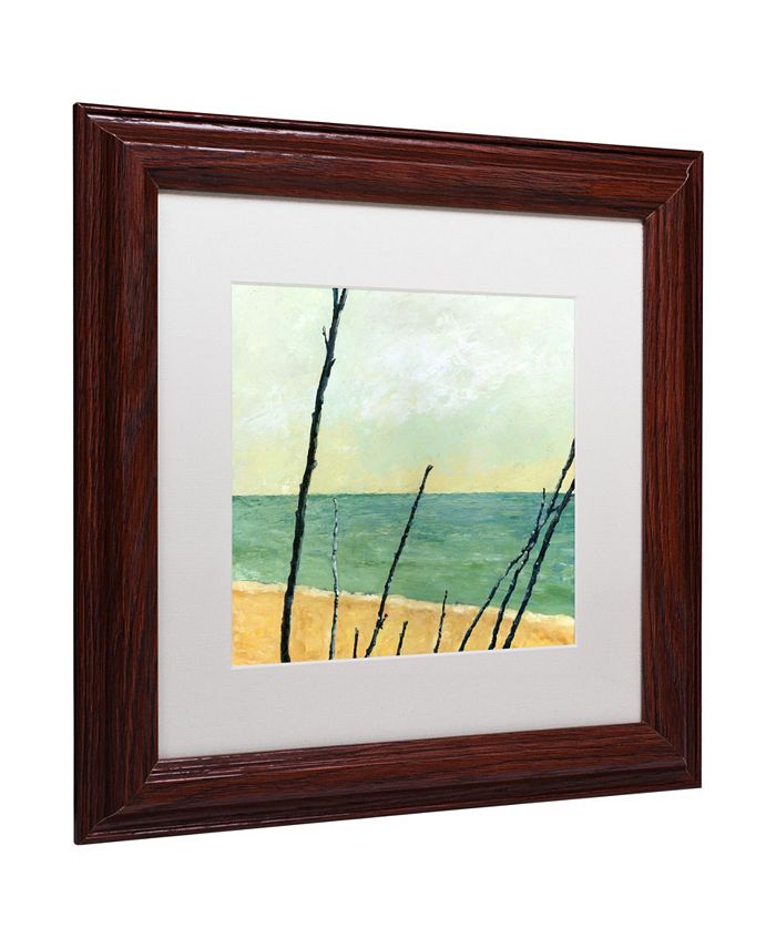 Trademark Global Michelle Calkins 'Branches on the Beach' Matted Framed ...