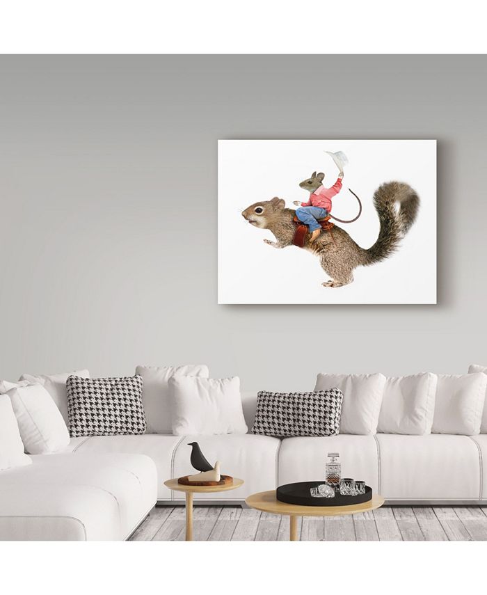 Trademark Global J Hovenstine Studios 'Squirrel Rodeo' Canvas Art - 24 ...