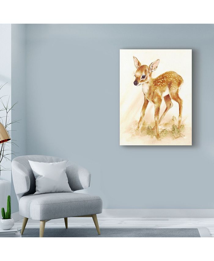 Trademark Global Peggy Harris 'Fawn' Canvas Art - 14" x 19" - Macy's