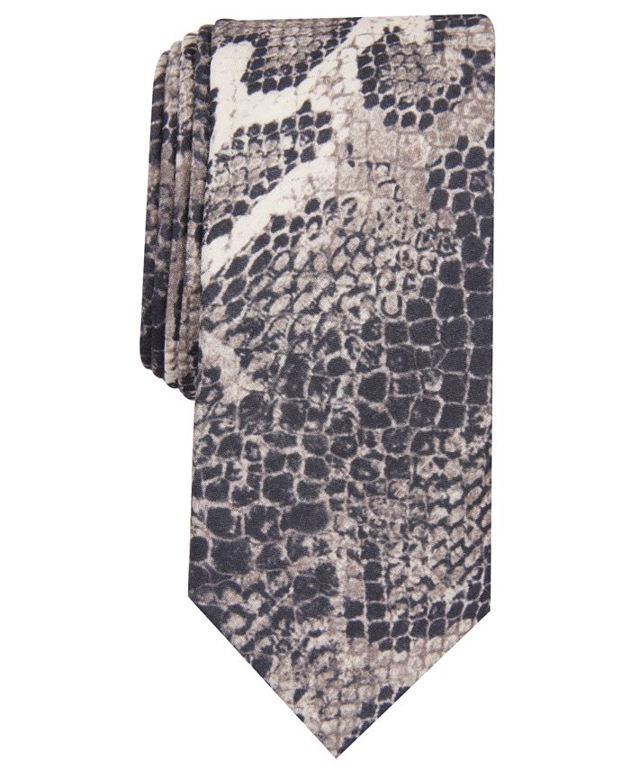 INC International Concepts INC Men's Skinny Burmese Python Tie, Created ...