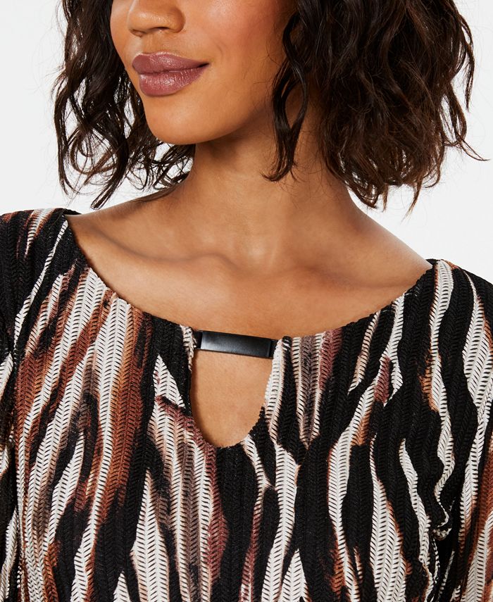 Connected Embellished Keyhole Sheath Dress - Macy's