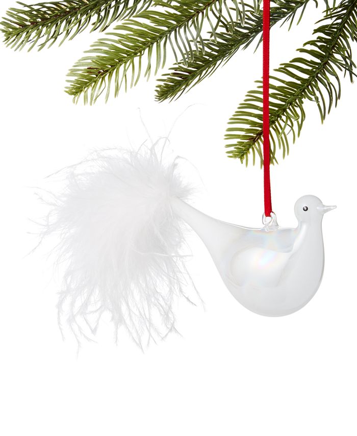 Holiday Lane Snow Daze Bird with Feather Tail Ornament, Created for ...