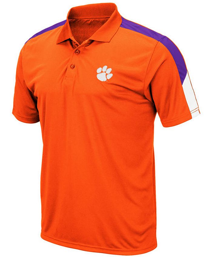 Colosseum Men's Clemson Tigers Color Block Polo - Macy's