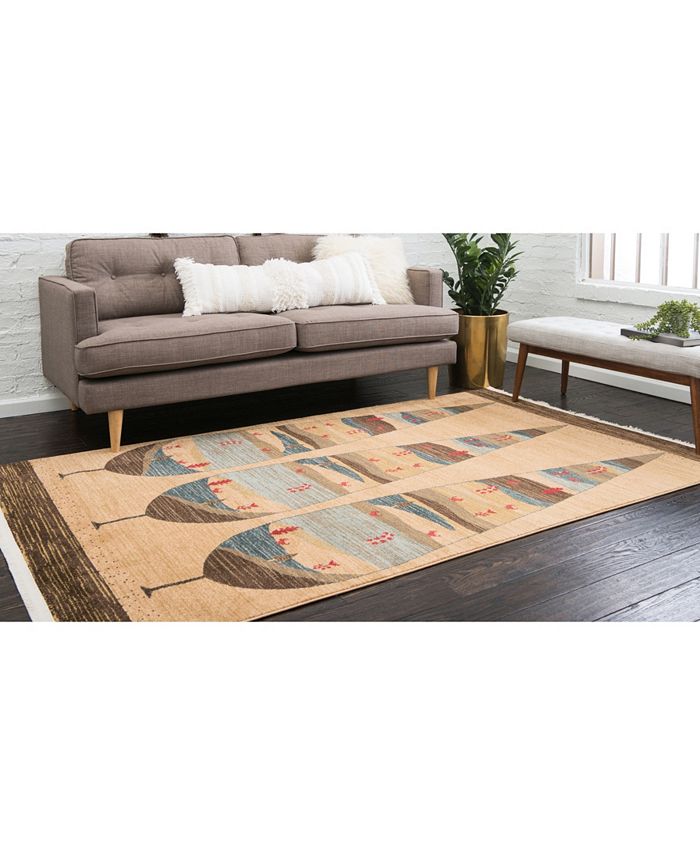 Bayshore Home Ojas Oja1 Tan 6' x 9' Area Rug - Macy's