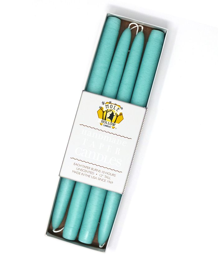 Mole Hollow Candles 12" Taper Candles, Set of 4 - Macy's