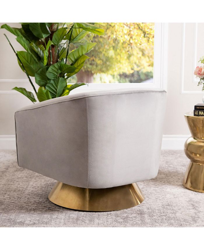 Abbyson Living Chloe Swivel Accent Chair - Macy's
