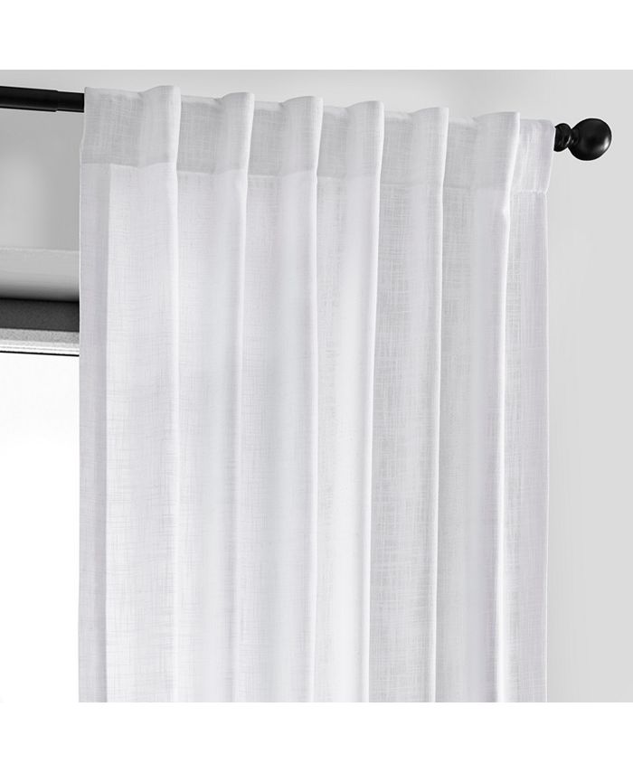 Exclusive Fabrics & Furnishings Heavy Curtain Panel, 50" x 84" - Macy's
