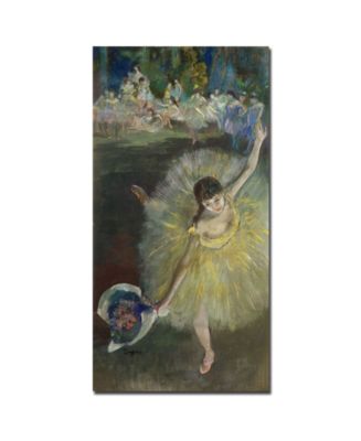 Edgar Degas 'End of an Arabesque - 1877' Canvas Art - 32" x 18" - Macy's