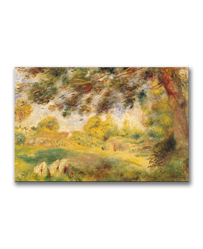 Trademark Global Pierre Auguste Renoir 'Spring Landscape' Canvas Art ...