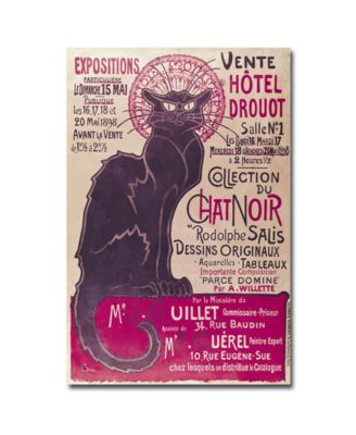 Theophile Steinlen 'Collection du Chat Noir' Canvas Art - 32" x 22 ...