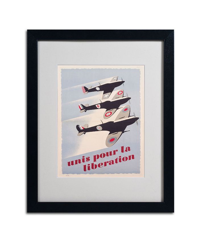 Trademark Global 'Propaganda Poster for Liberation' Matted Framed Art ...