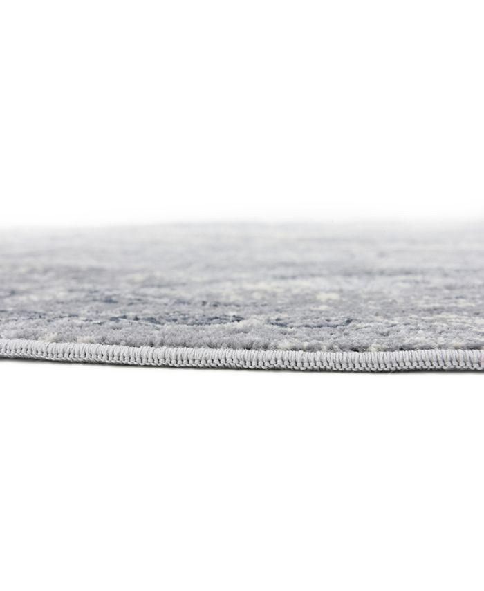 Bayshore Home Odette Ode8 Dark Blue 4' x 4' Round Area Rug - Macy's