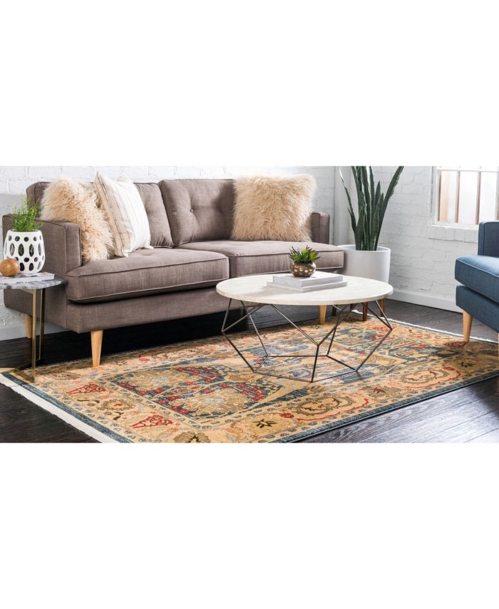 Bayshore Home Harik Har1 Navy Blue 10' x 13' Area Rug - Macy's
