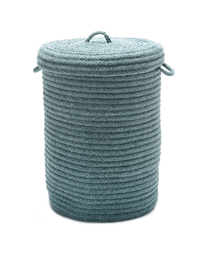 Colonial Mills Wool Blend Braided Hamper with Lid - Macy's