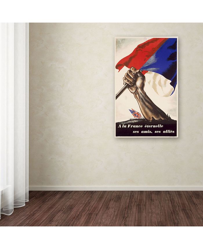 Trademark Global 'Poster for Liberation of France' Canvas Art - 24" x ...