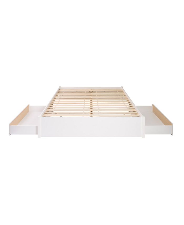 Prepac King Select 4-Post Platform Bed with 2 Drawers - Macy's