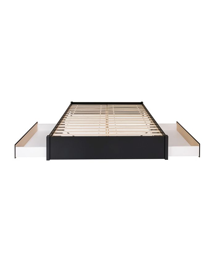 Prepac King Select 4-Post Platform Bed with 2 Drawers - Macy's