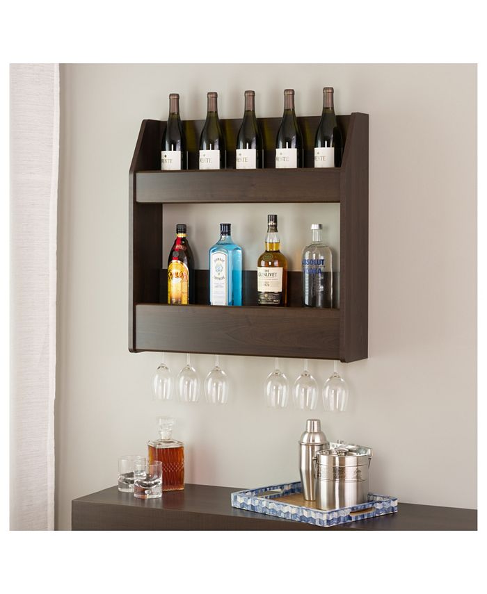 Prepac 2-Tier Floating Wine and Liquor Rack - Macy's