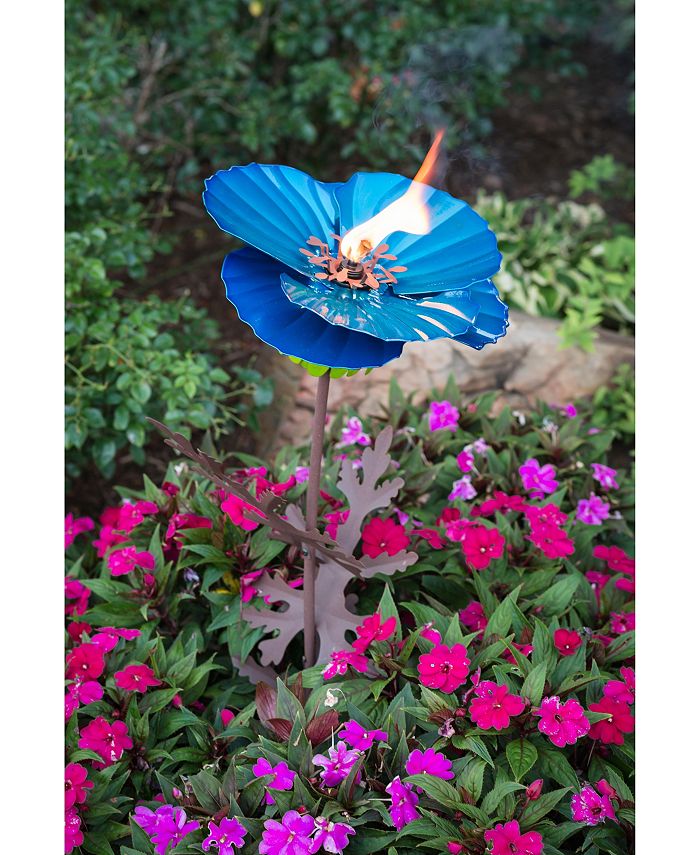 Desert Steel Himalayan Poppy Garden Torch - Macy's